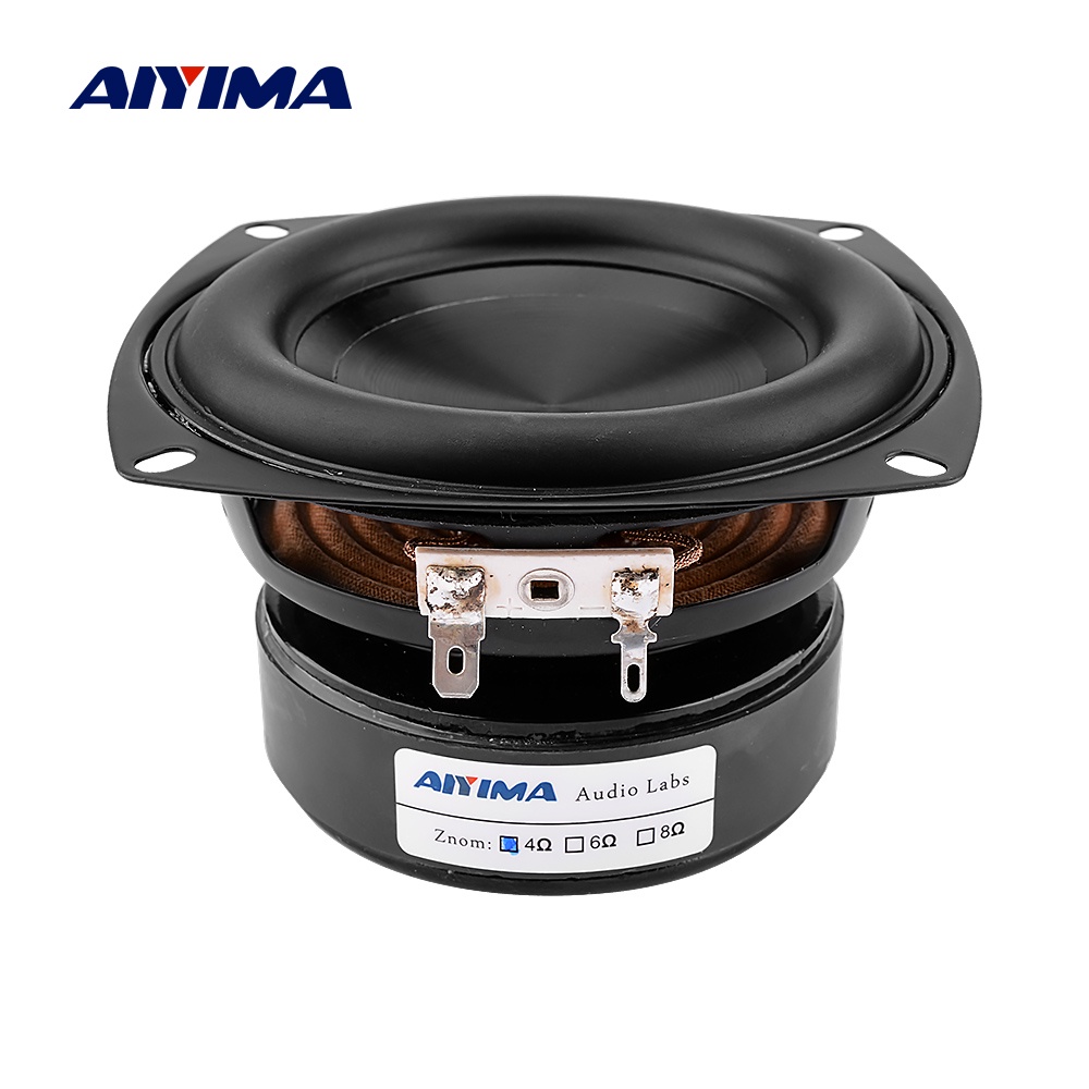 AIYIMA 1Pcs 4 Inch Woofer Speaker Driver Hifi 4 8 Ohm 100W Bass Sound Speaker Waterproof ...