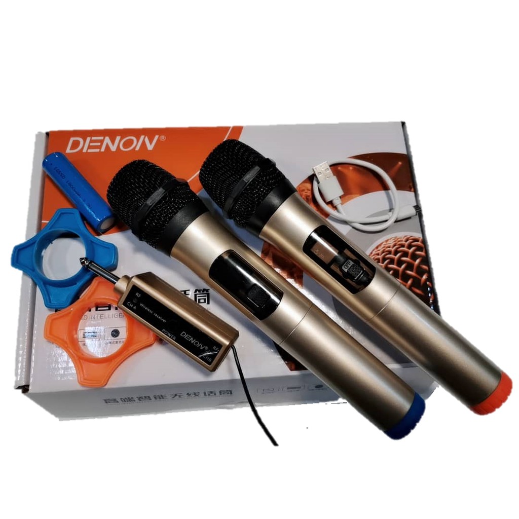 Denon Cordless Twin Microphone D-K128 | Shopee Malaysia
