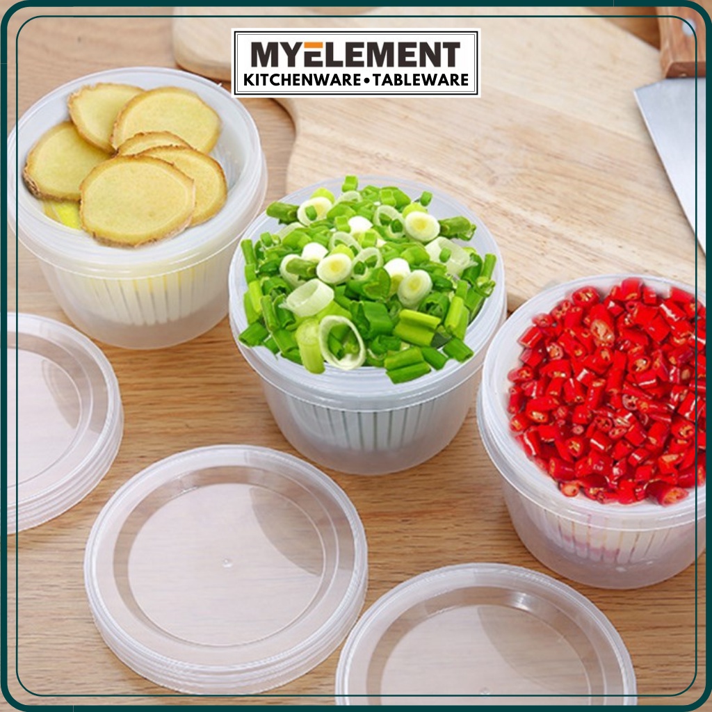 Myelement Garlic Refrigerator Storage Jar Transparent Ginger Storage ...