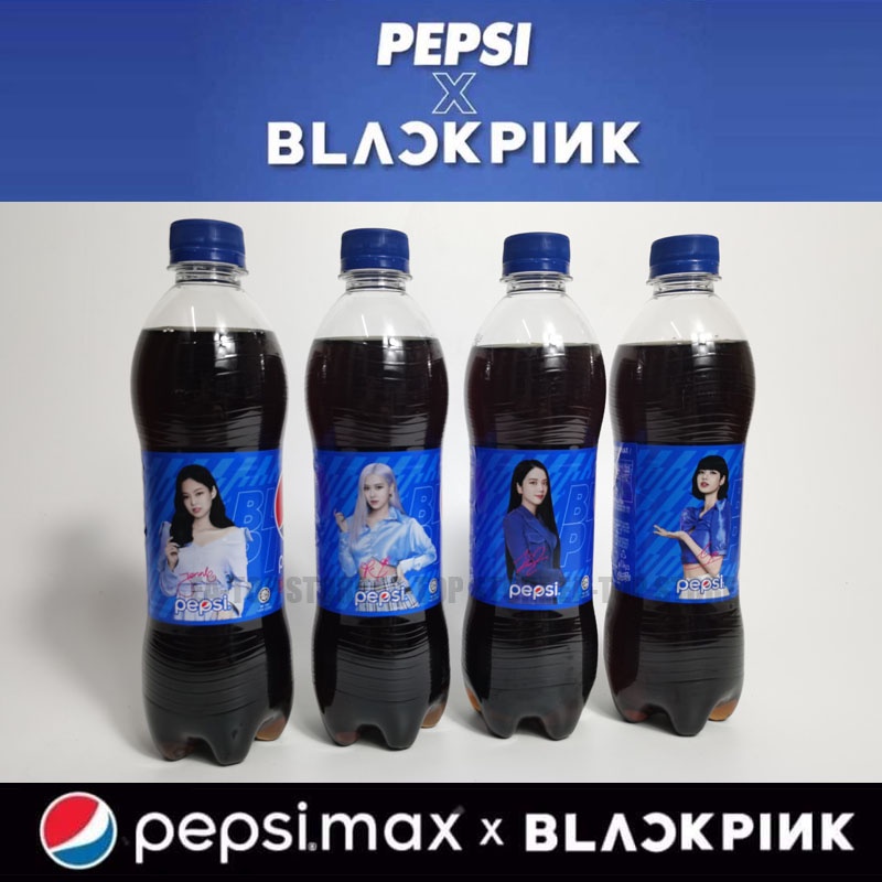 【Ready Stock】 🔥 Full set 4 Pcs OFFICIAL PEPSI x BLACKPINK BLUE LIMITED ...