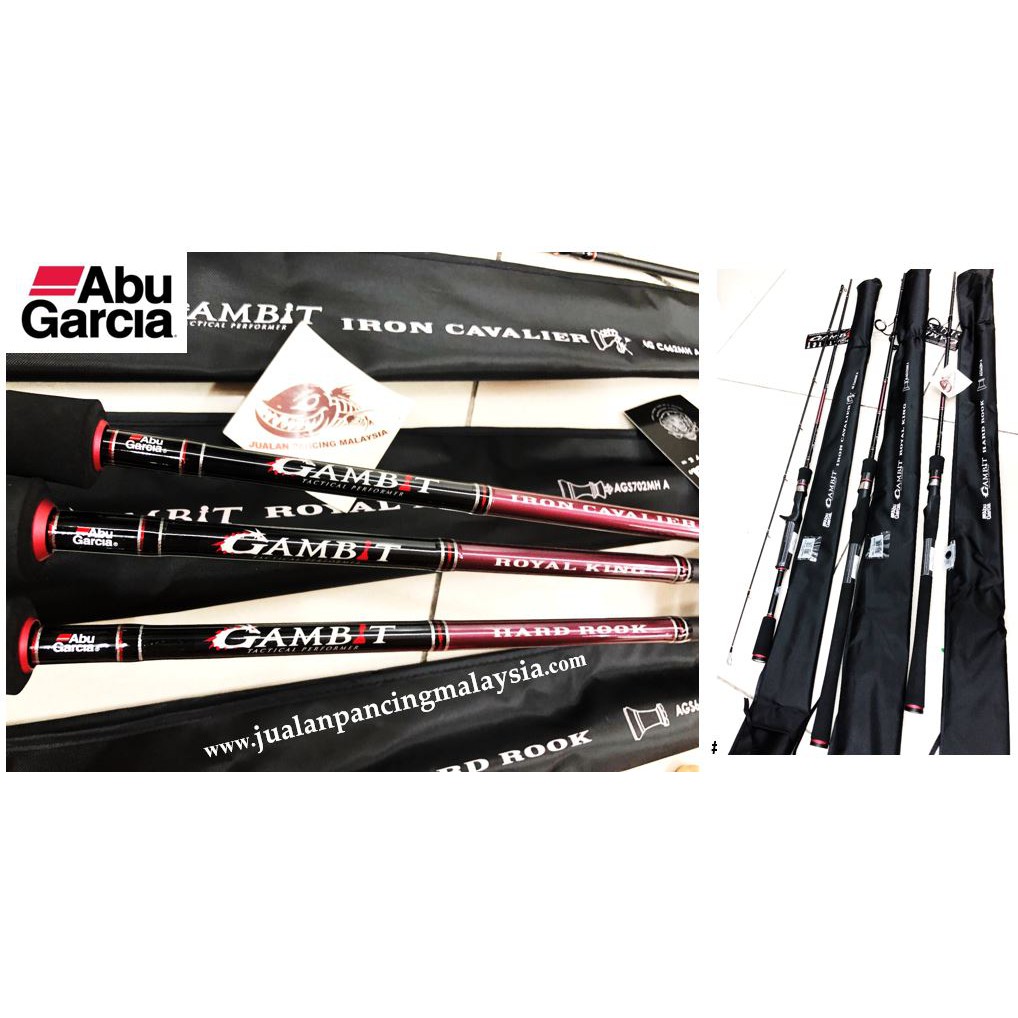 ABU GARCIA GAMBIT IRON CAVALIER/ ROYAL KING/ HARD ROOK SPINNING BAIT ...