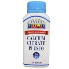 21st Century Calcium Citrate Plus D3 120 Tablets | Shopee Malaysia
