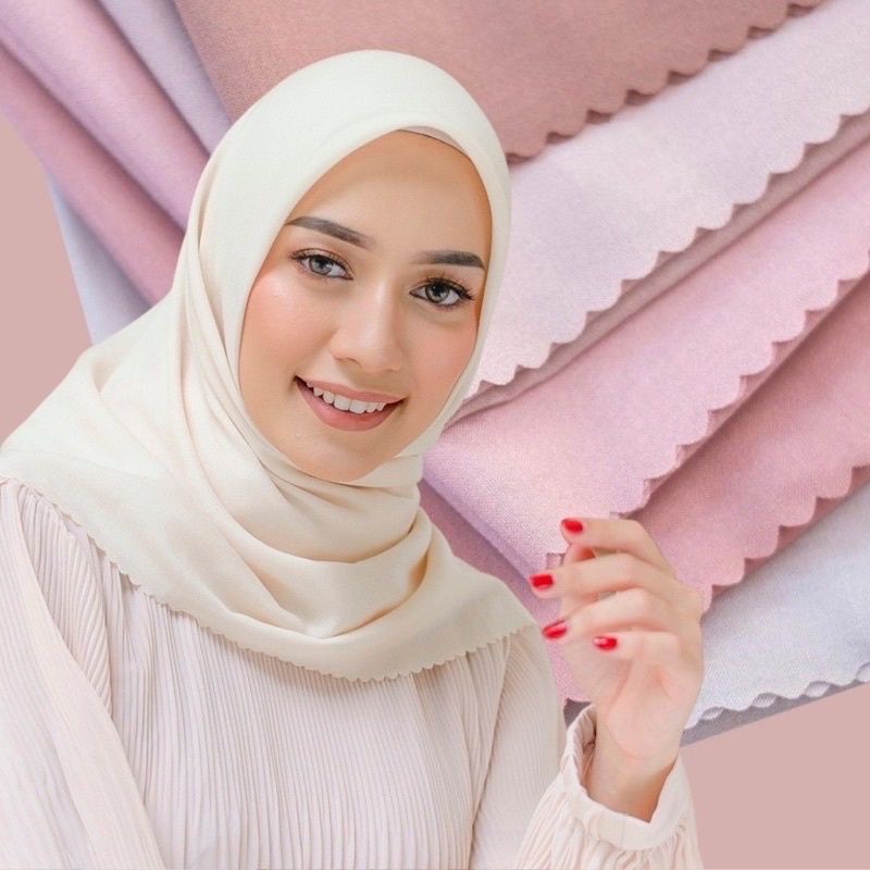 Bella Lasercut Polycotton Rectangular Hijab/Bella Lasercut Premium ...