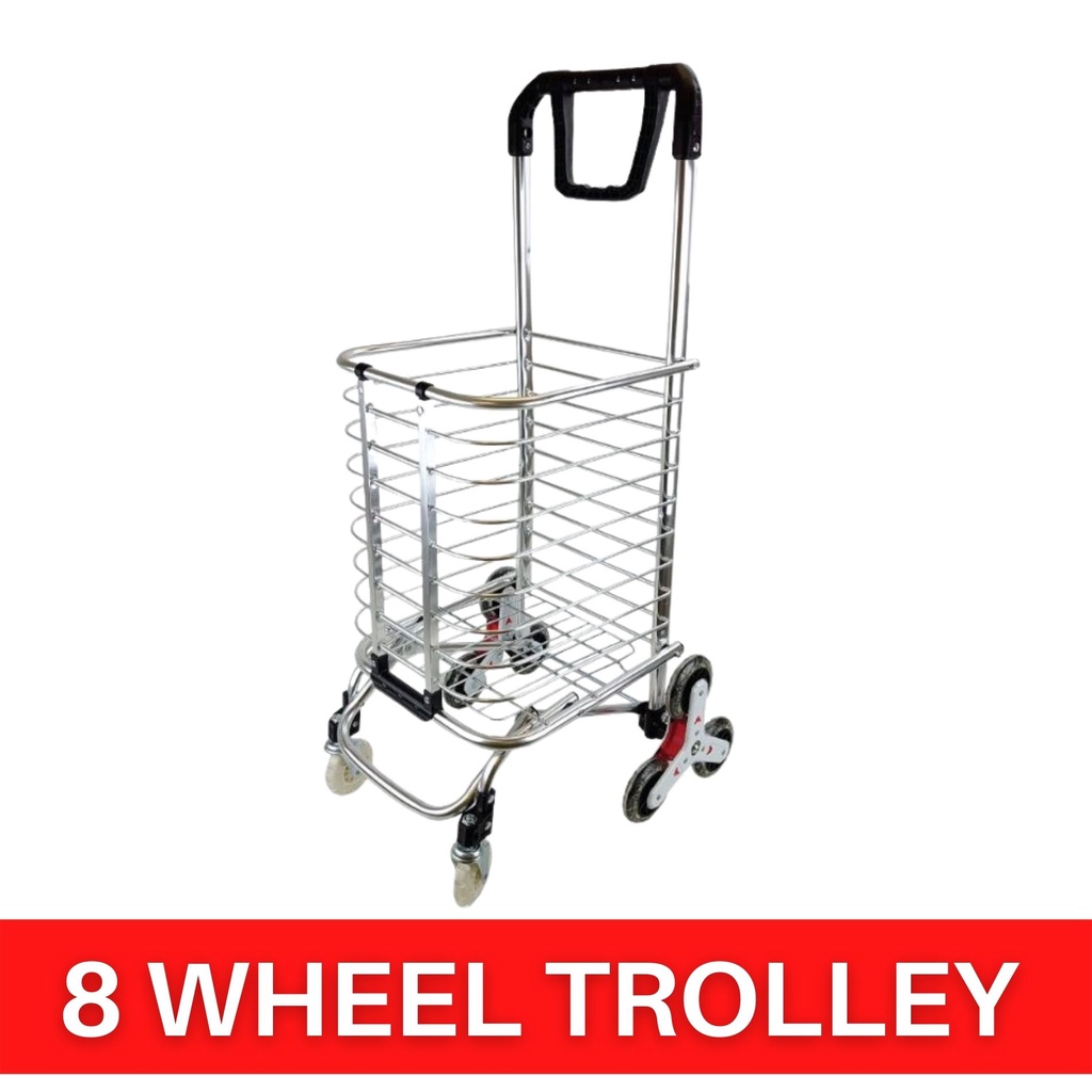 4 in 1 Foldable 8 Wheel Stair Climber Lid Cover Aluminium Folding ...