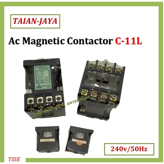 TAIAN-JAYA C-11L 240v/50Hz 3A1a Ac Magnetic Contactor | Shopee Malaysia