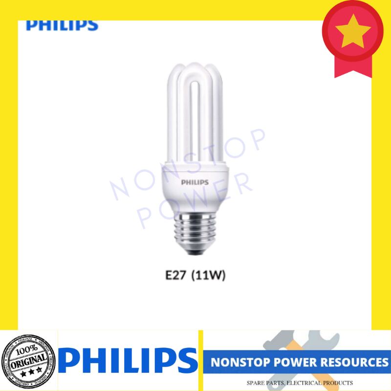 PHILIPS Genie 11W Warmwhite E27 PLCE Energy Saver Bulb | Shopee Malaysia