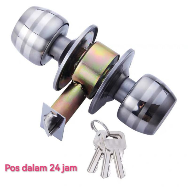 HOME DIY Cylinder Door Lock Set For House Room Cylindrical Door ...