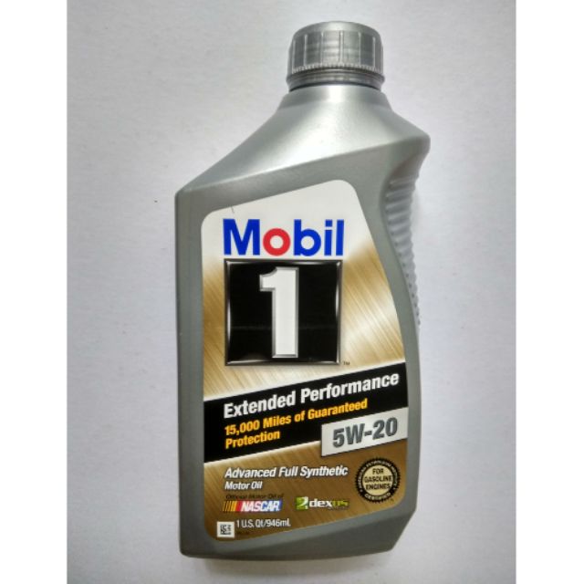 Mobil 1 Extended Performance 5W20, 1 Quart (945ml), Fully Synthetic ...
