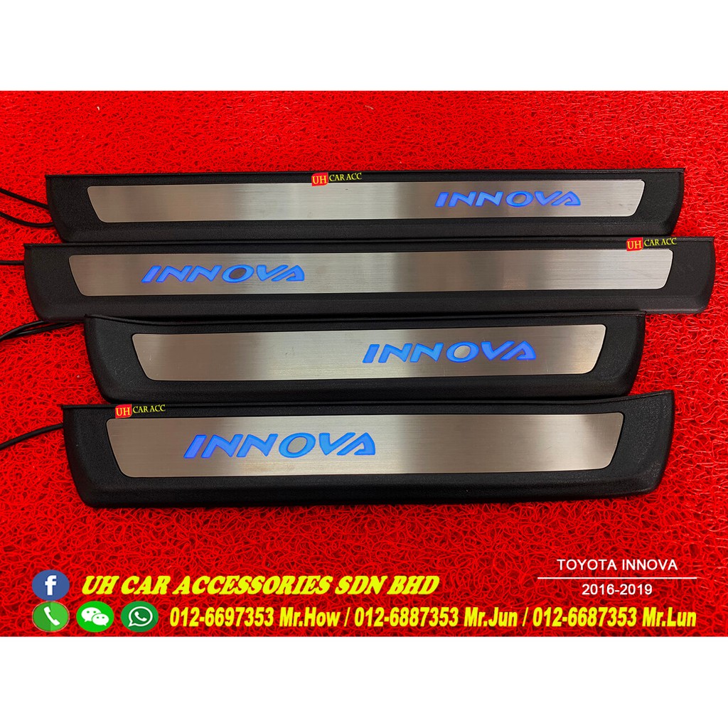 TOYOTA INNOVA 2016-2019 SIDE SILL PLATE LED DOOR STEP | Shopee Malaysia