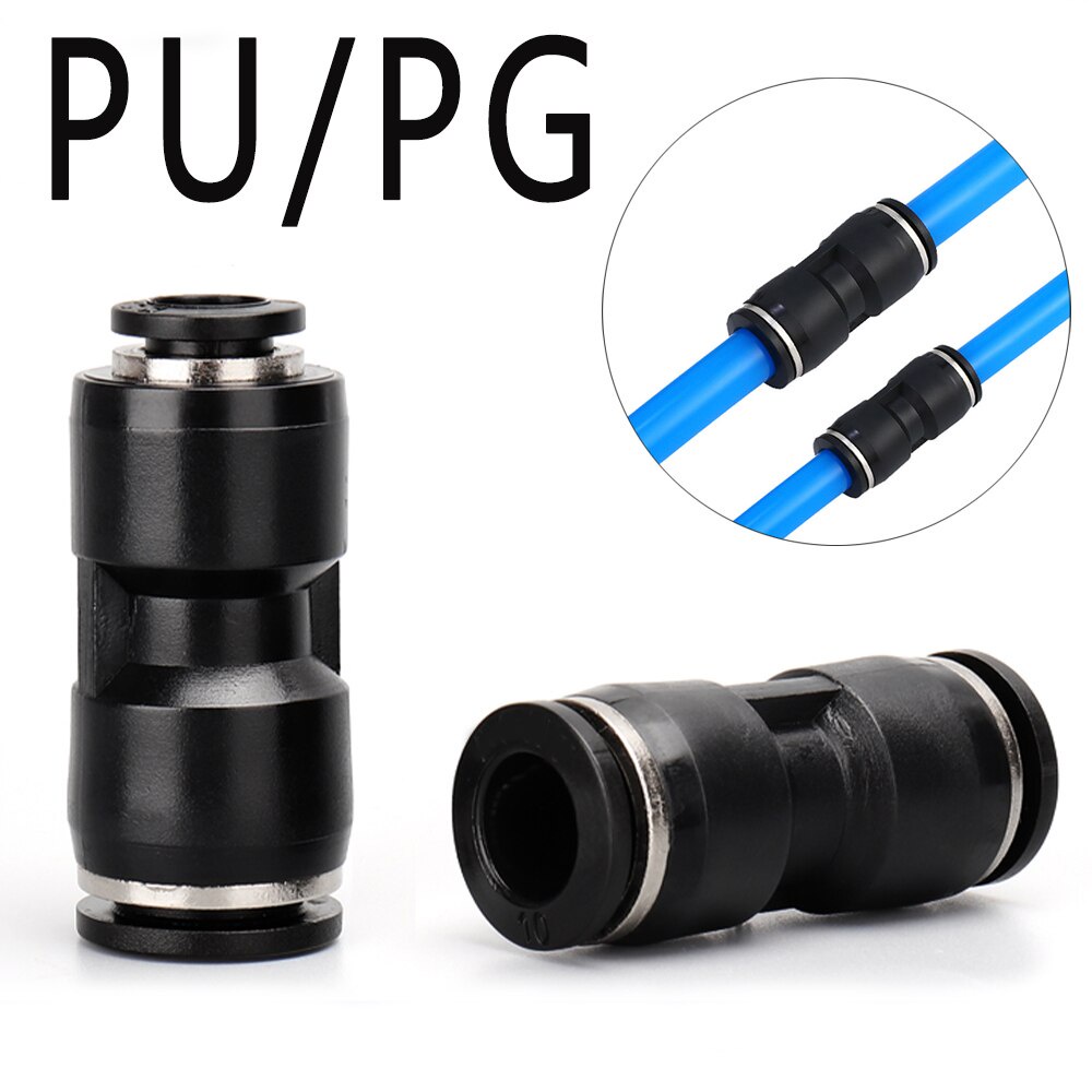 1pcs PU PG Boutique Black Pneumatic Quick Coupling Trachea Quick ...