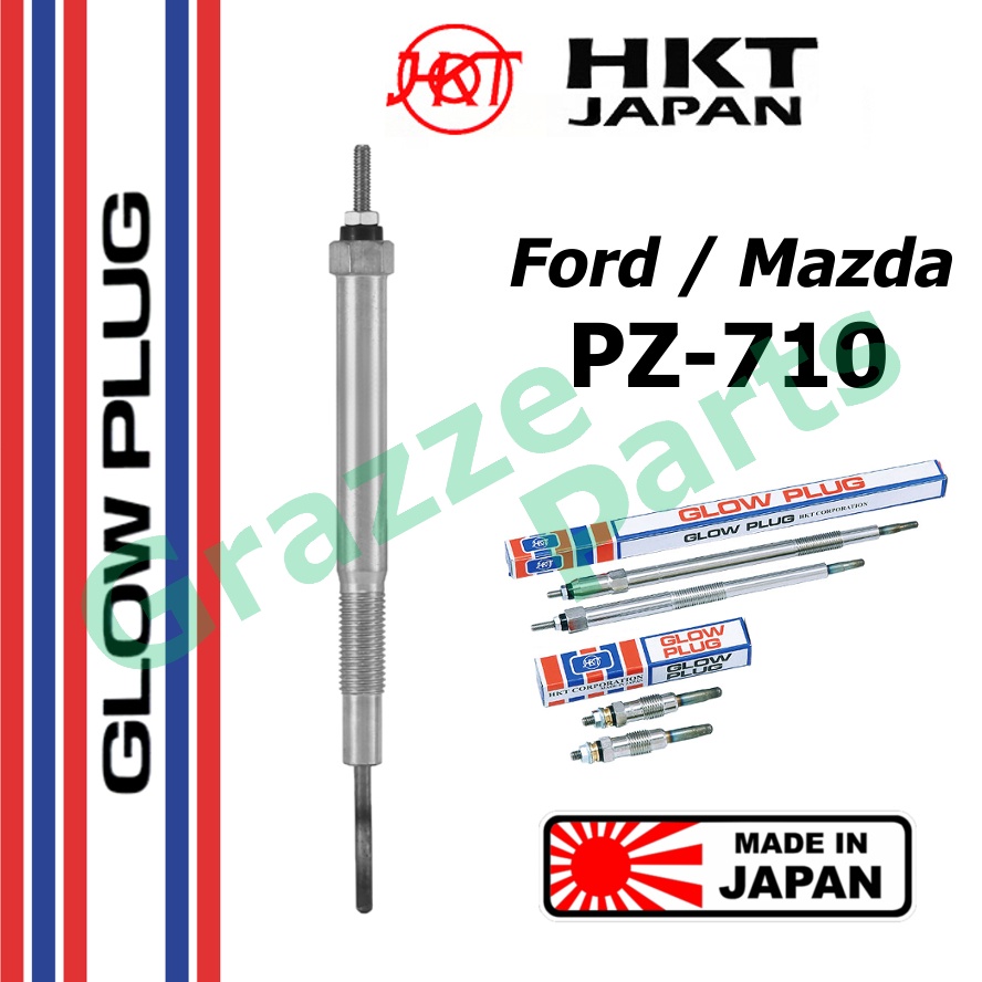 HKT 100% Made In Japan Heater Glow Plug PZ-710 / WE01-18-601 for Ford Mazda BT50 Fighter Ranger ...