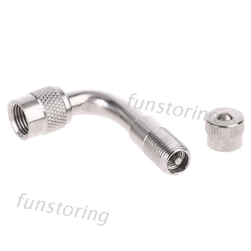 FUN♦ 90 Degree Bend -Valve Extender Tire Stem Wheel Adapter for Car ...