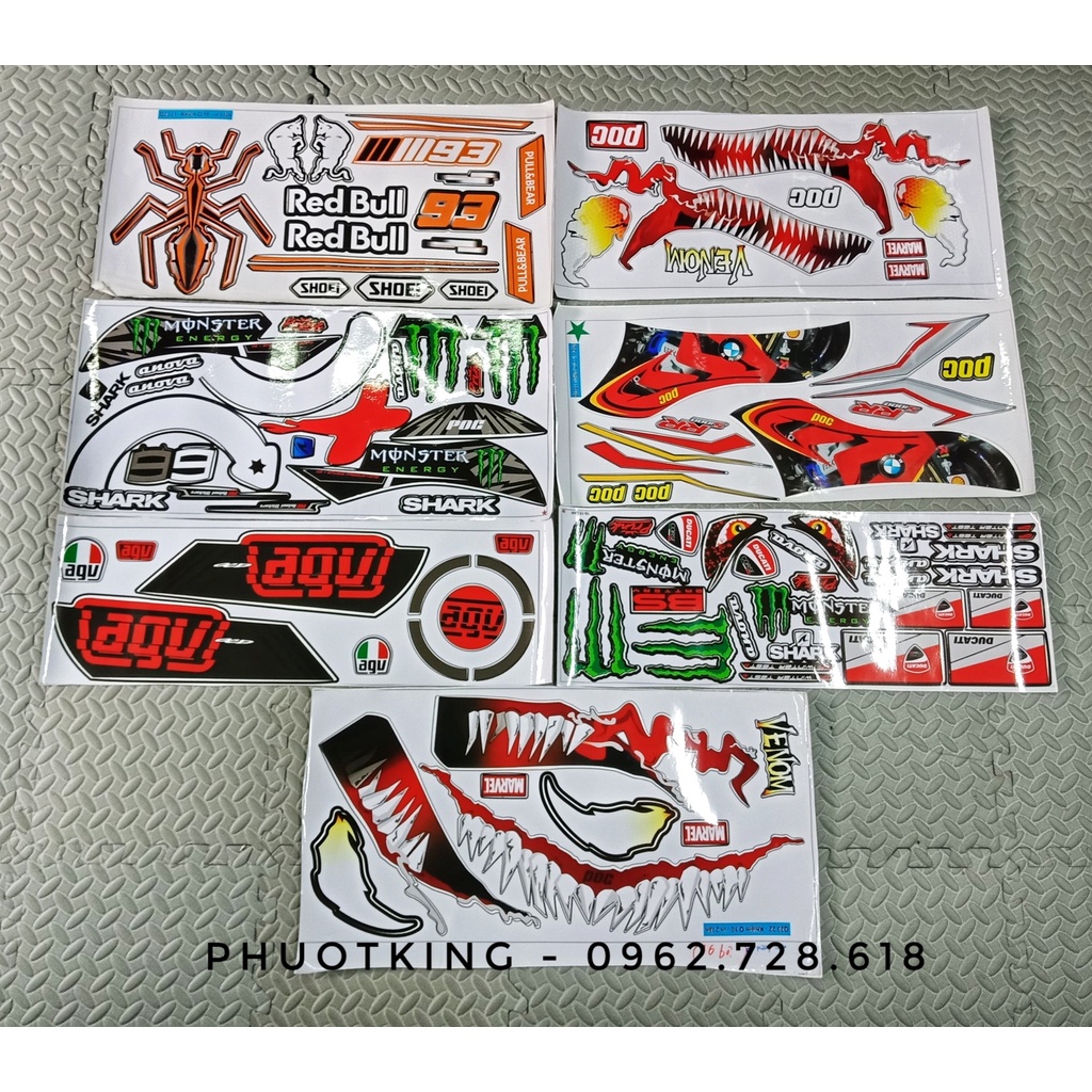 Full face hat stickers (all models - hat not included) | Shopee Malaysia