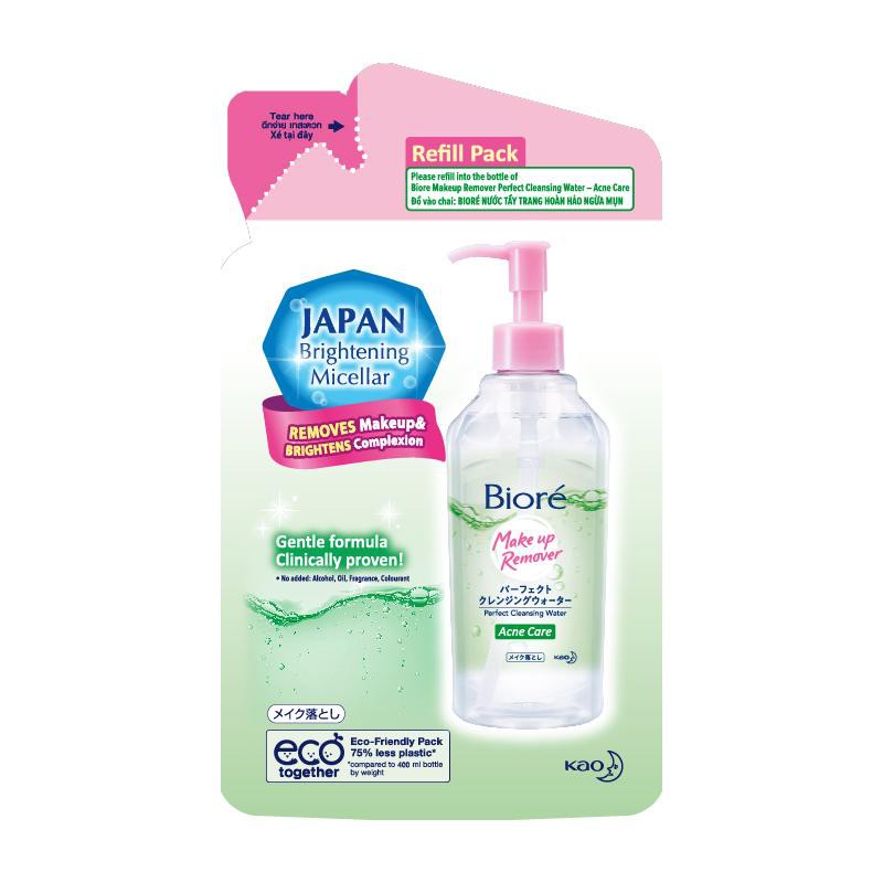 BIORE Perfect Cleansing Water Acne Care Refill Pack (250ml) | Shopee ...