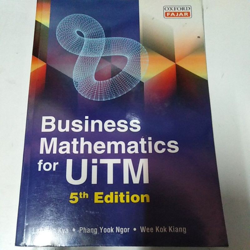 Business Mathematics for UiTM 5th Edition (used) | Shopee Malaysia