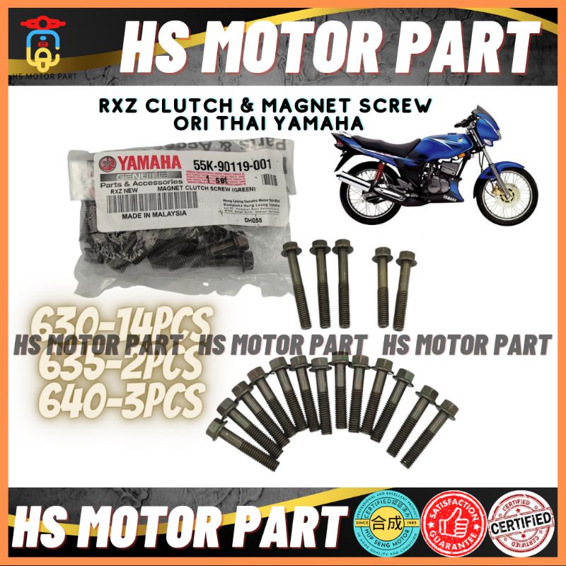 HSMOTORPART Rxz Catalyzer Clutch & Magnet Screw Complete Set Original ...