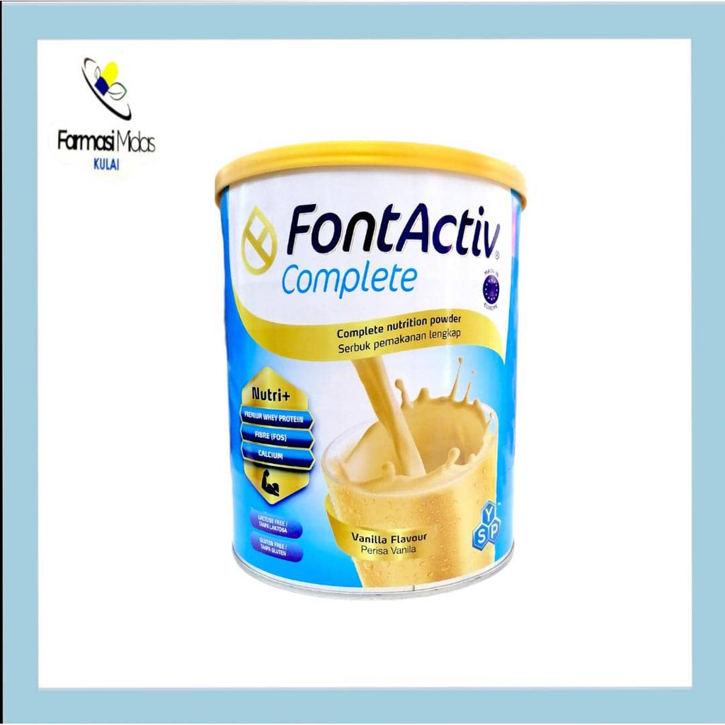 FONT ACTIV COMPLETE VANILLA FLAVOUR 800GM | Shopee Malaysia