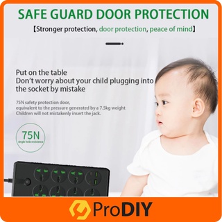 LUCKY HAWK 3.4A Power Socket USB Extension USB Port Type C UK Extension ...