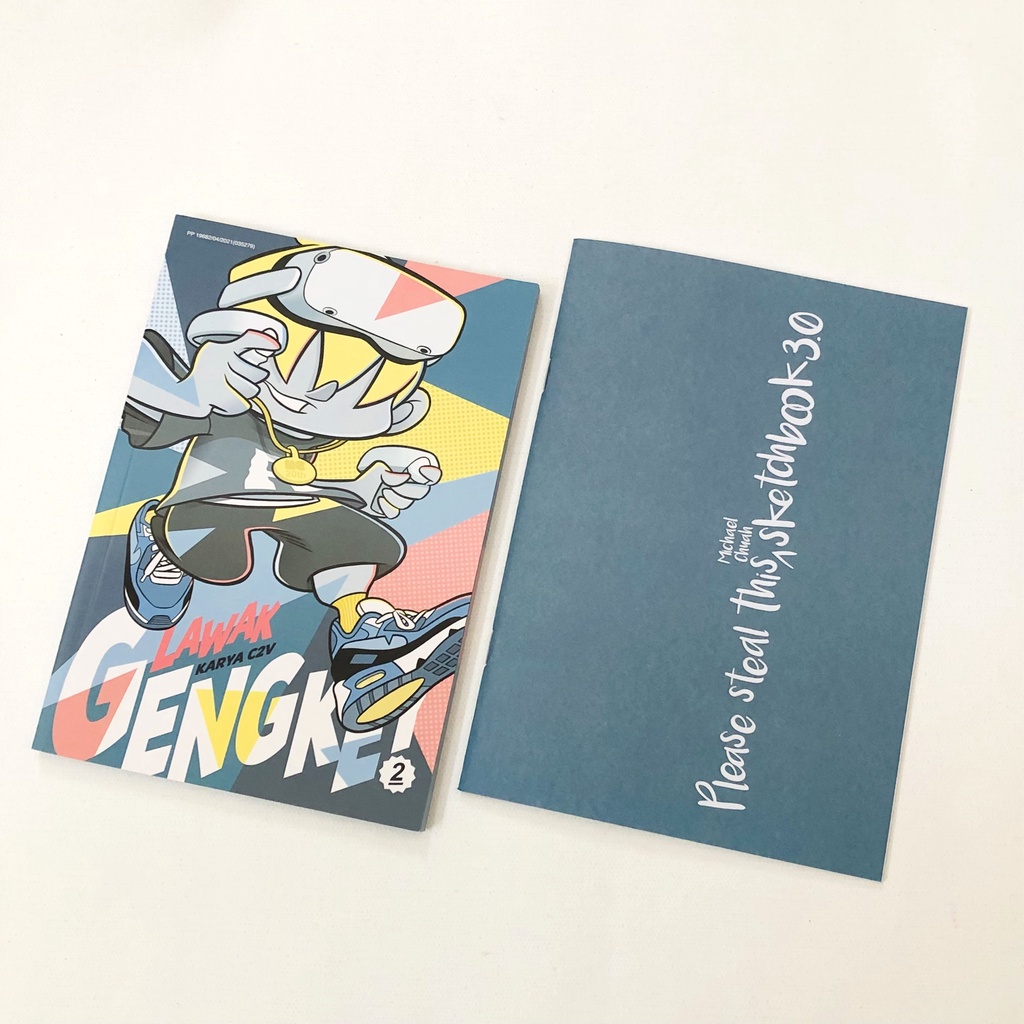 [Bundle] Lawak Gengkey 2 comic book + Limited edition sketchbook C2V ...