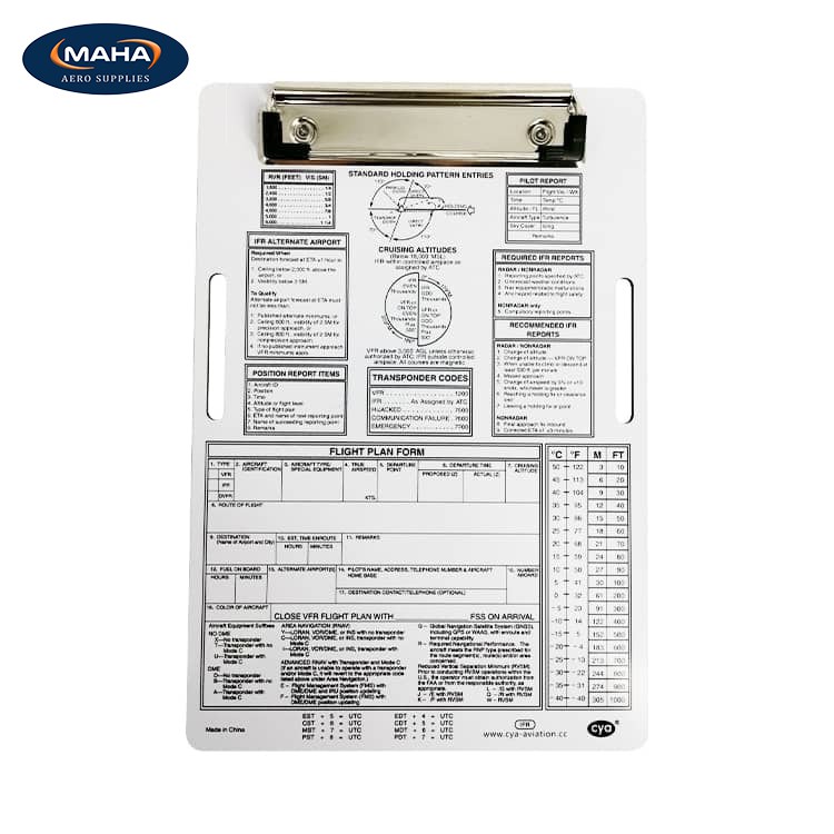 MAHA VFR/IFR Aviation Pilot Kneeboard With Strap For Pilots | Shopee ...