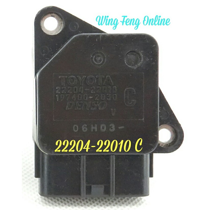 Toyota Camry ACV30 Vios Yaris Altis Innova Air Flow Meter Sensor Mass USED Original DENSO 5pin ...