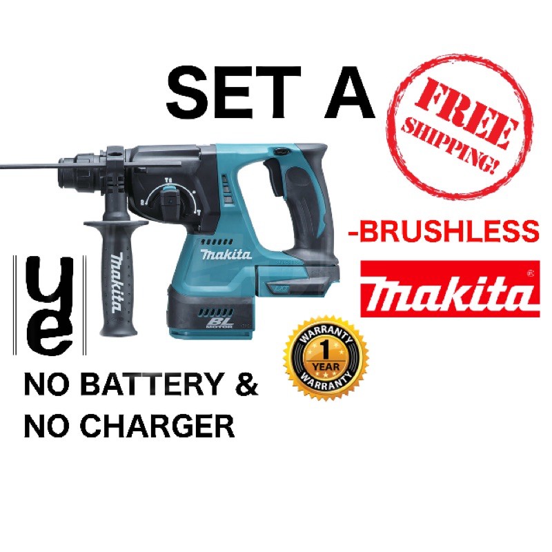 MAKITA COMBO ( DHR242 + DDF453 + DGA402 ) MAKITA DHR242RFE ROTARY ...