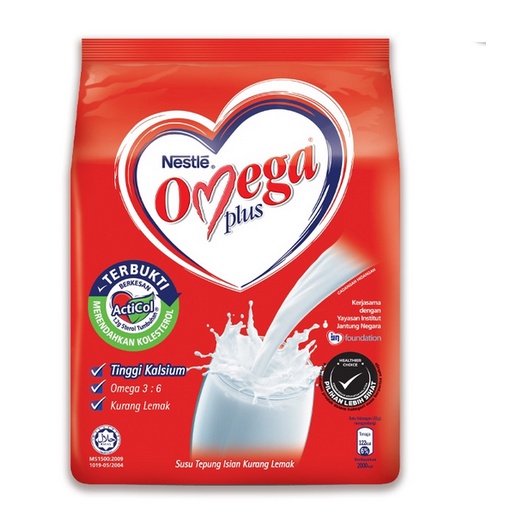Nestle Omega Plus Acticol Milk Powder 600g / 1kg | Shopee Malaysia