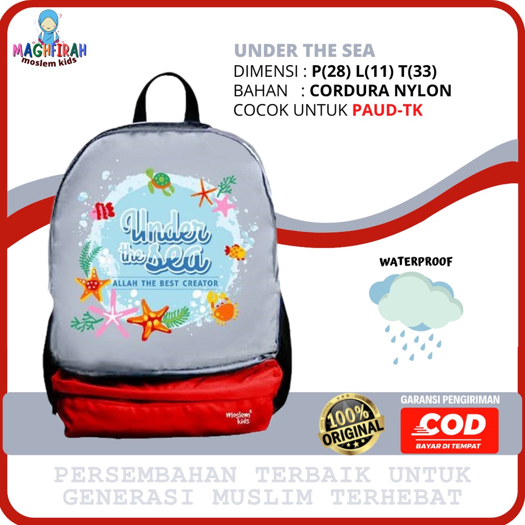 School Bags Backpacks For Kindergarten PAUD Koran Durable Cordura Nylon ...