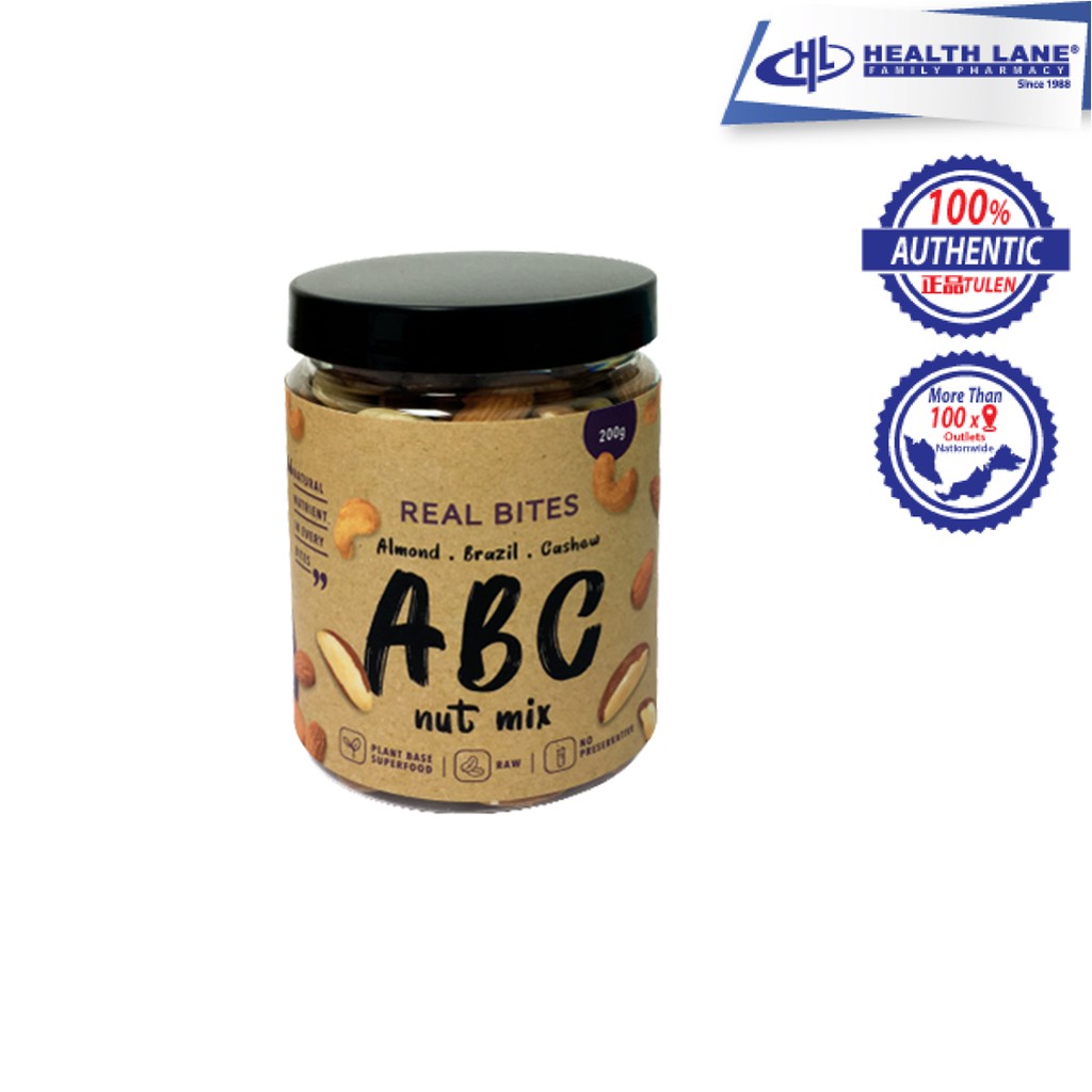 REAL ORGANIC BITES ABC NUTS MIXED (200G) | Shopee Malaysia