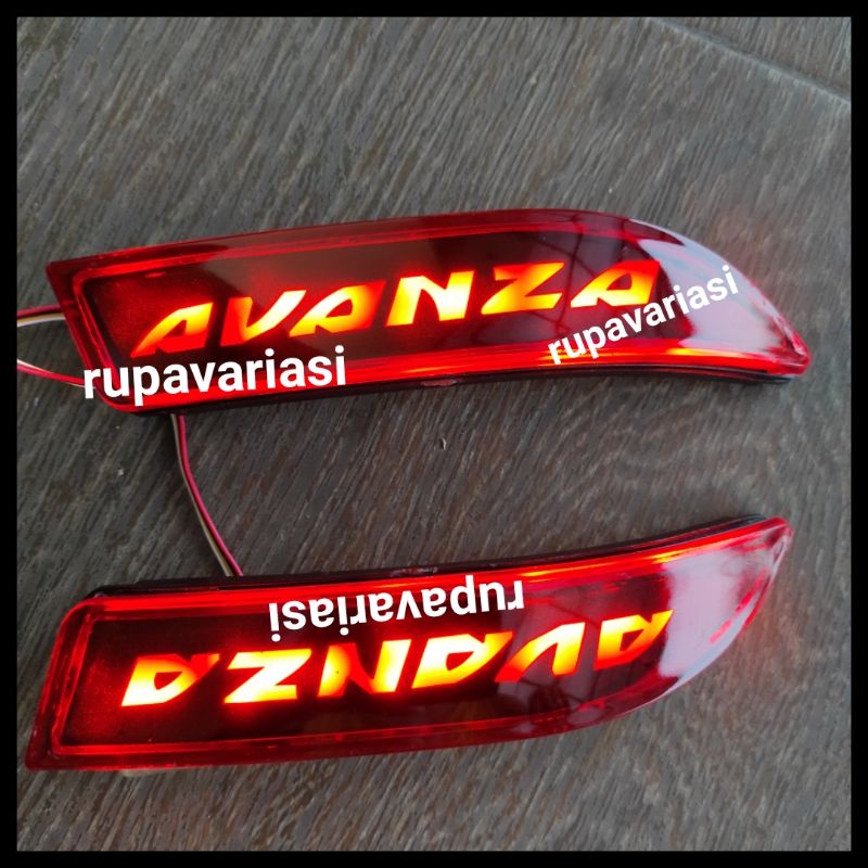 MATA Cat's eye reflector rear bumper all new avanza 2012 to 2024 all ...