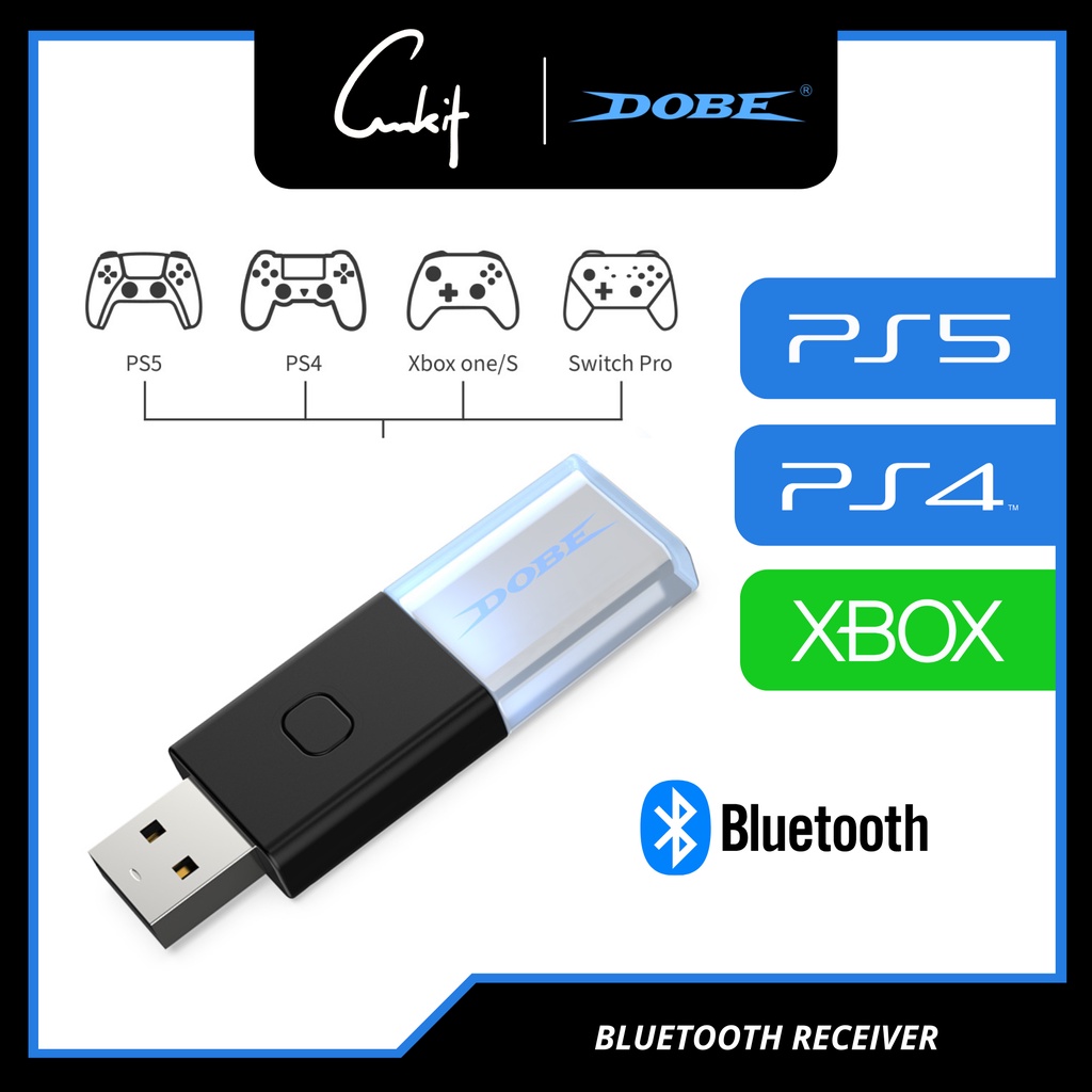 2025 SALE 】DOBE Bluetooth Receiver Bluetooth 5.0 PS4 PS5 XBOX Controller Reciver Switch ...