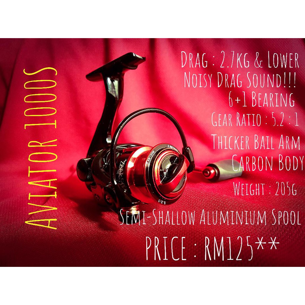 ZeekS Aviator1000S Ultralight Spinning Reel | Shopee Malaysia