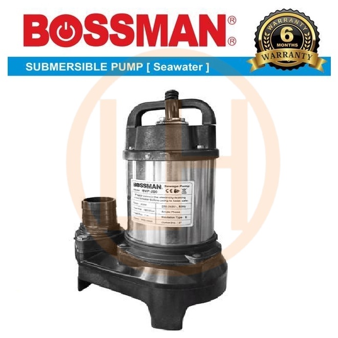 Bossman Submersible Pump with Auto Sensor (Seawater) - BVP-200 | Shopee ...