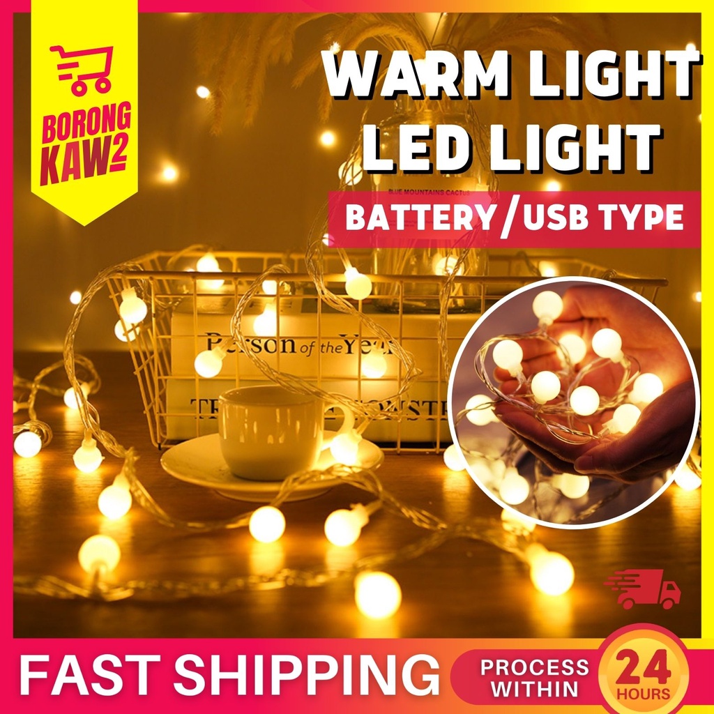 OUTDOOR LED CAMPING LIGHT LED Ball String Light Indoor Light Decoration ...
