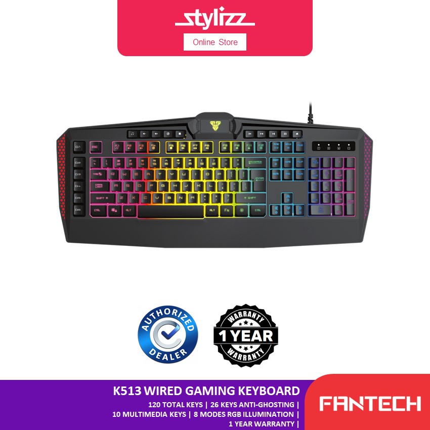 FANTECH K513 WIRED GAMING KEYBOARD | Shopee Malaysia