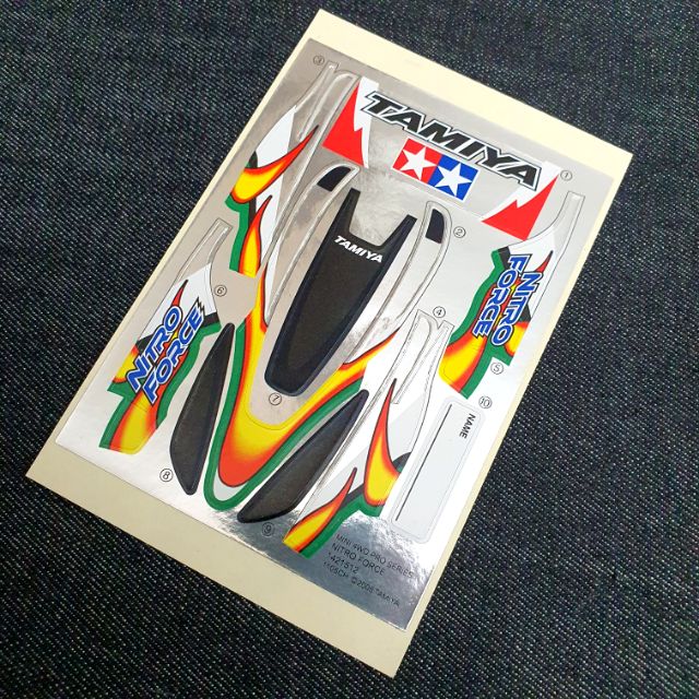 Tamiya 1/32 Mini 4WD PRO Nitro Force Sticker Decal (Orginal from 18608 ...