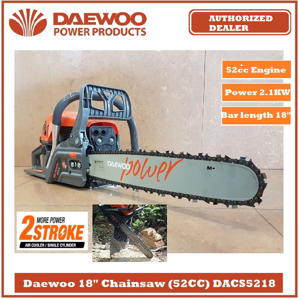 Daewoo 16"(45cc)/18" (52CC) Gasoline Chainsaw DCS4516T/DCS5218T With ...