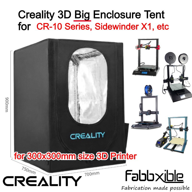 Creality3D BIG 3D Printer Enclosure Tent for CR-10 or Other 300x300mm ...
