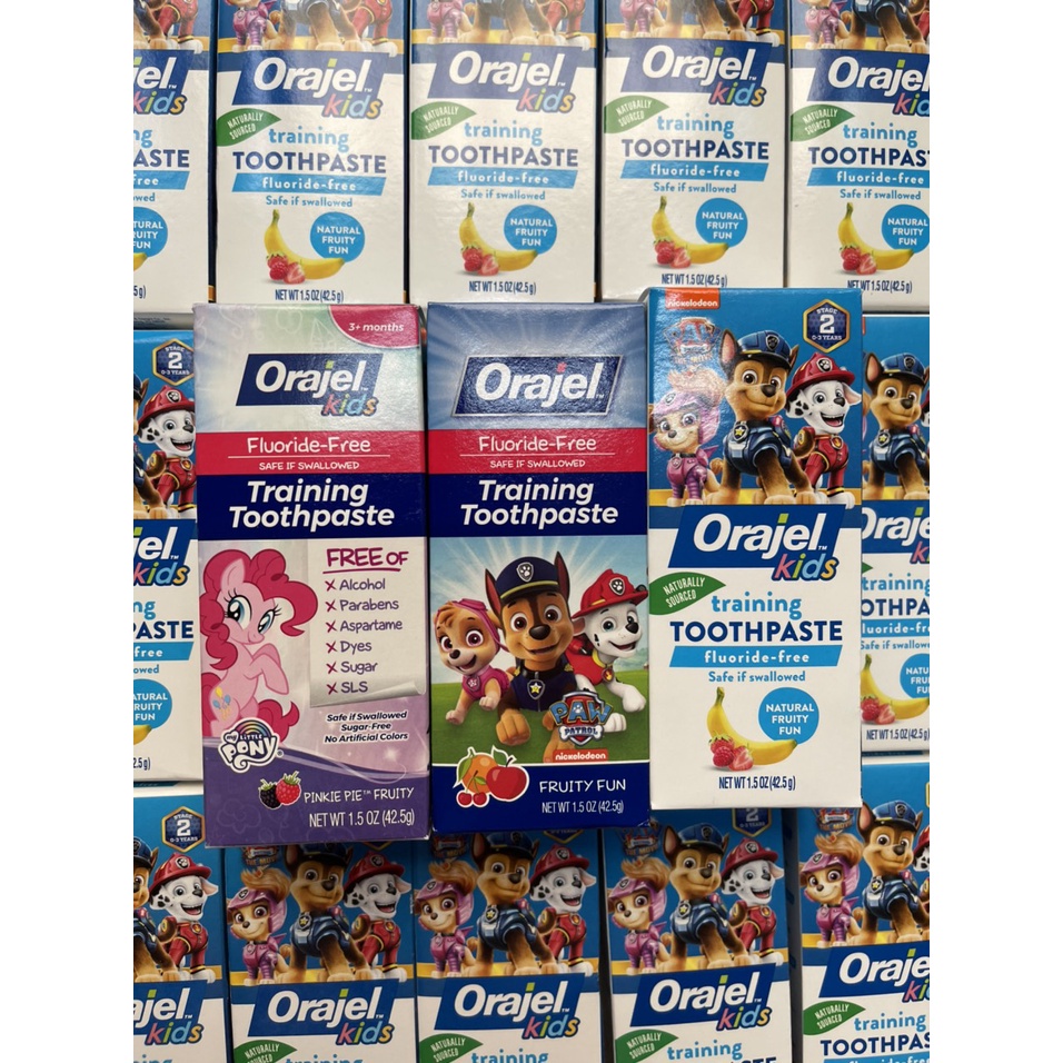 (NEW Model) ORAJEL BABY Swallowable Toothpaste IMPORTED IN USA DATE ...