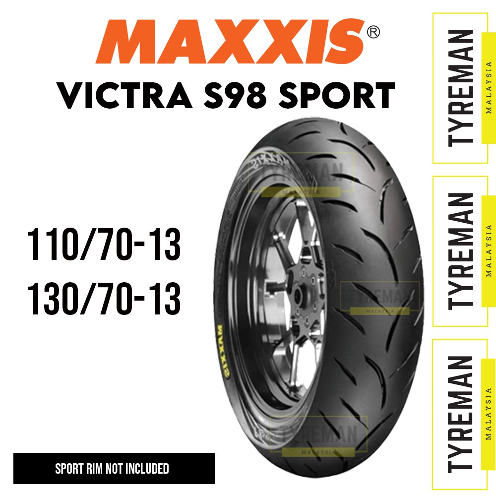 TAYAR SKUTER Maxxis Victra S98 Sport 110/70-13 120/70-13 130/70-13 140/ ...