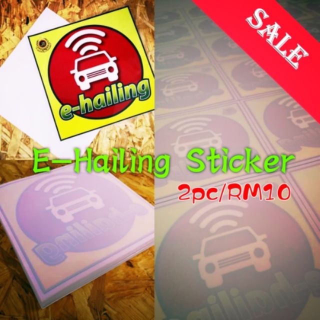 E~Hailing Sticker [YOU SPECIFICATION] | Shopee Malaysia