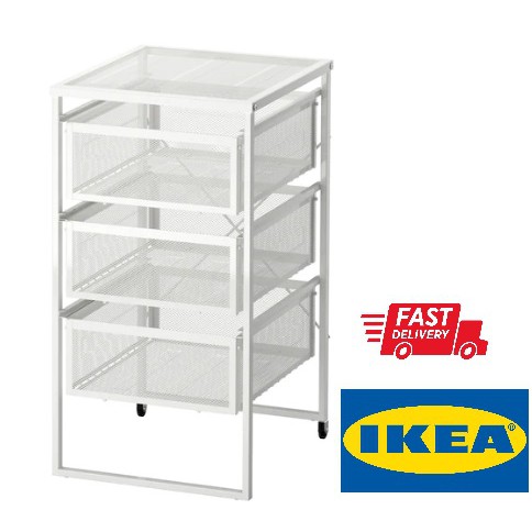 IKEA LENNART Drawer unit, white, Rak Serbaguna | Shopee Malaysia