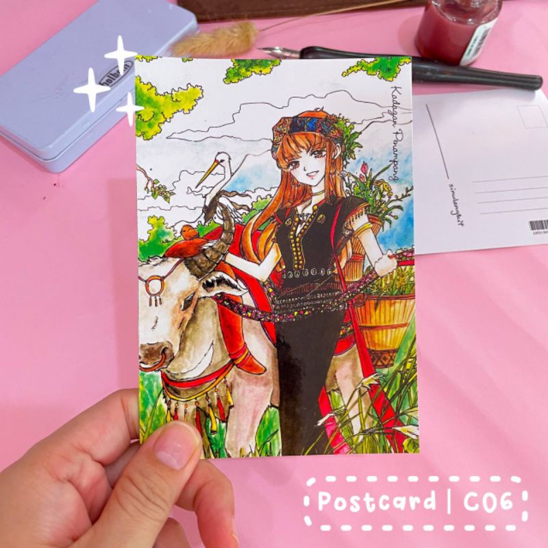 Malaysia, Sabahan (Borneo) Stamp Poscard Series Ethnicity C06 (READY ...