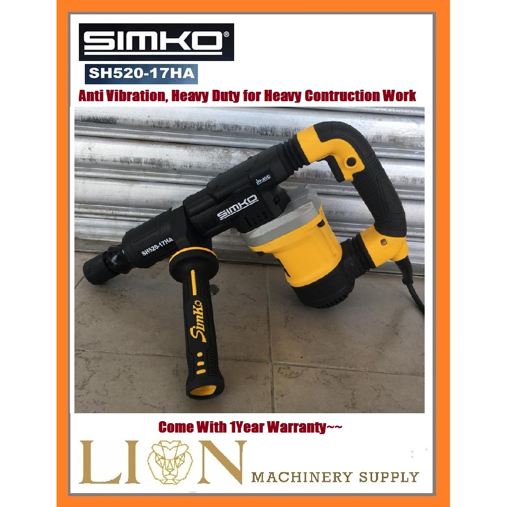 SIMKO SH520-17HA Auto Vibration Control Demolition Hammer - Brand from EURO | Shopee Malaysia