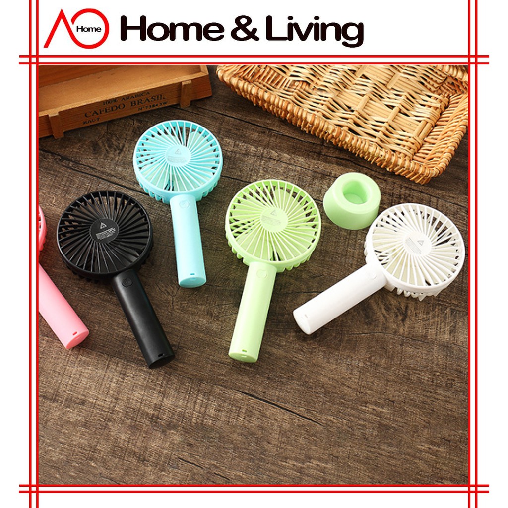 AO Home Rechargeable Portable Handy Mini Fan Strong Wind Kipas Pegang ...