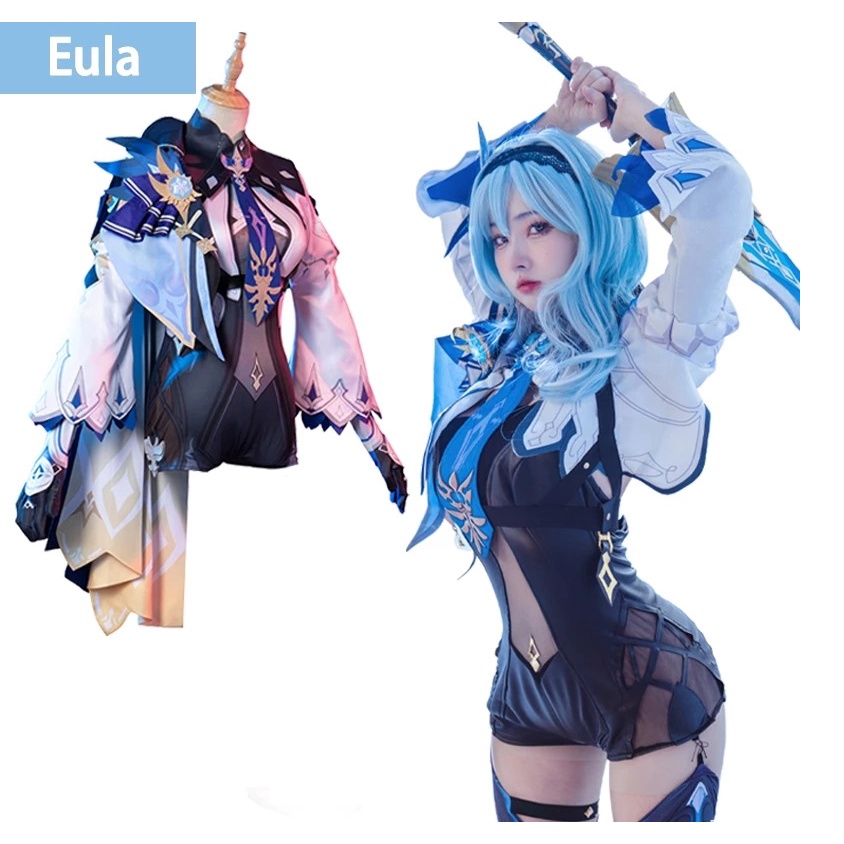 Eula Cosplay Uniform Game Genshin Impact Eula Cosplay Sexy Costume ...