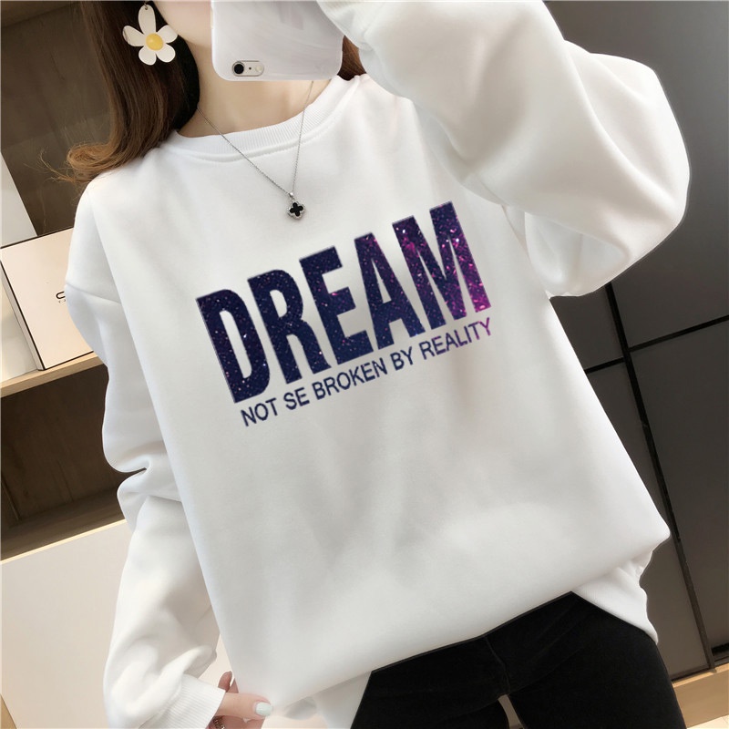 [AMYGO] Sweatshirt Woman Crop Top Korean Style Sweater Baju Long Sleeve ...