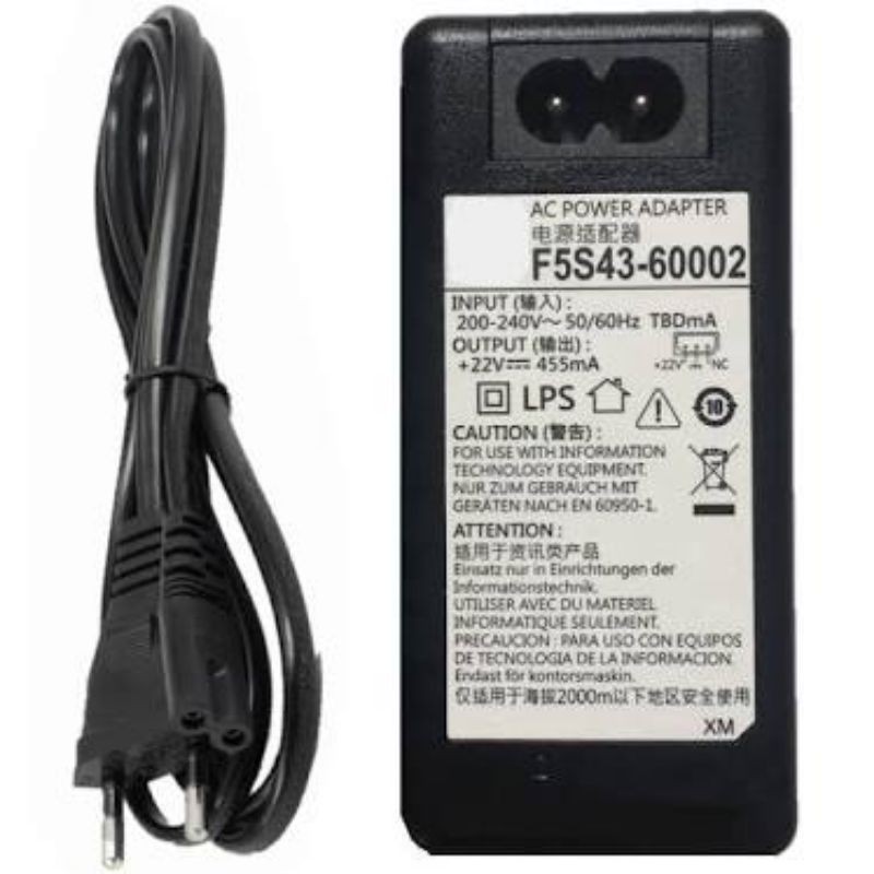 HP2135 printer power adapter 22V455mA F5S43-60001 60002 with power cord ...