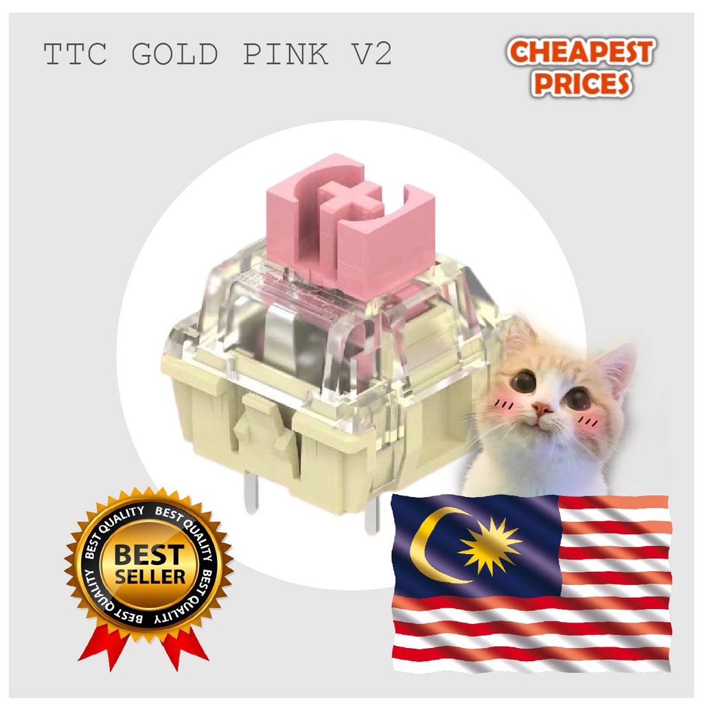 [JOHOR READY STOCK] TTC Gold Pink V2 switch for Mechanical Keyboard ...