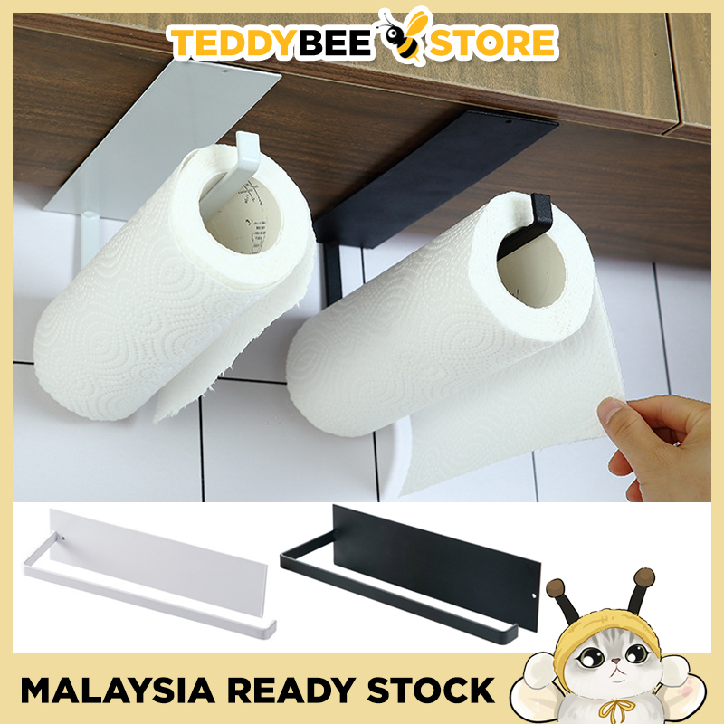 Iron Steel Kitchen Tissue Rack Paper Hanger Rack Holder Cupboard Towel ...